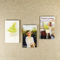 China Creative Tabletop Sublimation MDF Wooden Photo Frame With Flower Holder Personalized Mother'S Day Gift for sale