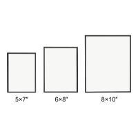 China Creative Blank Sublimatio MDF Photo Frame With Black Edge For Home Decor Personalized Wood Picture Frames for sale