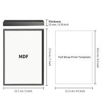 China Creative Blank Sublimatio MDF Photo Frame With Black Edge For Home Decor Personalized Wood Picture Frames for sale