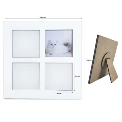 China Printable Blank MDF Sublimation Frames With 4 Acrylic Inserts For Home Decor for sale