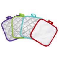 China Personalized Eco-Friendly Insulated Polyester Colored Sublimation Pot Holder Heat Resistant Mat Blanks for sale