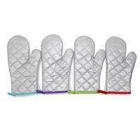 China Blank Colored Polyester Oven Mitts Sublimation Personalized Pot Holders Oven Mitts for sale