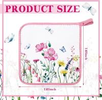 China Custom Colorful Sublimation Blank Printable Polyester Pot Holder Waterproof Heat Resistant Dishwasher Safe for sale