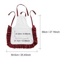 China Custom Linen Sublimation Apron Blanks With Pocket Adjustable Neck Strap Kitchen Cooking BBQ Work Apron for sale