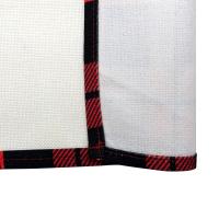 China Personalized Sublimation Blank Red Plaid Kitchen Apron For Woman and Man for sale