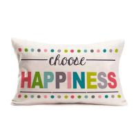 China 30*50cm Printable Sublimation Linen Lumbar Pillow Case For Home Office Hotel for sale