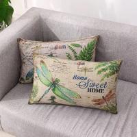 China 30*50cm Printable Sublimation Linen Lumbar Pillow Case For Home Office Hotel for sale