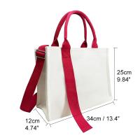 China Personalized Heavy Duty Sublimation Canvas Tote Bags With Shoulder Strap Blank Custom Logo Fashion Beach Bag For Women for sale