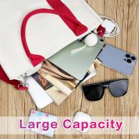 China Personalized Heavy Duty Sublimation Canvas Tote Bags With Shoulder Strap Blank Custom Logo Fashion Beach Bag For Women for sale