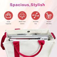 China Personalized Heavy Duty Sublimation Canvas Tote Bags With Shoulder Strap Blank Custom Logo Fashion Beach Bag For Women for sale