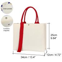 China Fashion Large Capacity Colored Sublimation Canvas Tote Bags for sale