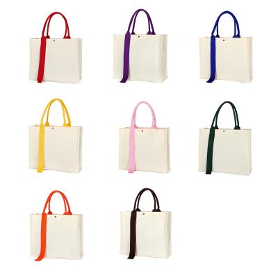 China Fashion Large Capacity Colored Sublimation Canvas Tote Bags for sale