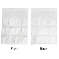 China Sublimation Cotton Linen Christmas Advent Calendar With Multiple Pockets Diy Wall-Mounted Canvas Storage Bag For Xmas Holiday Festival for sale