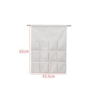 China Sublimation Cotton Linen Christmas Advent Calendar With Multiple Pockets Diy Wall-Mounted Canvas Storage Bag For Xmas Holiday Festival for sale