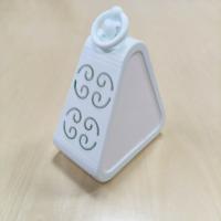 China Sublimation Blank PET Christmas Lantern Double-Sided Heat-Transfer LED Night Light Triangle Design for sale