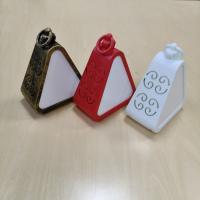 China Sublimation Blank PET Christmas Lantern Double-Sided Heat-Transfer LED Night Light Triangle Design for sale