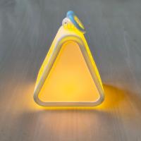 China Sublimation Blank PET Christmas Lantern Double-Sided Heat-Transfer LED Night Light Triangle Design for sale