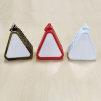 China Sublimation Blank PET Christmas Lantern Double-Sided Heat-Transfer LED Night Light Triangle Design for sale