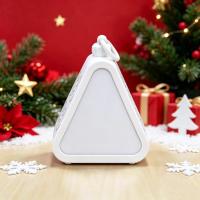 China Sublimation Blank PET Christmas Lantern Double-Sided Heat-Transfer LED Night Light Triangle Design for sale