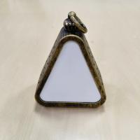 China Sublimation Blank PET Christmas Lantern Double-Sided Heat-Transfer LED Night Light Triangle Design for sale