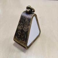 China Sublimation Blank PET Christmas Lantern Double-Sided Heat-Transfer LED Night Light Triangle Design for sale