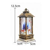 China Four-Sided Printing Sublimation Blank Christmas Lantern With Printable PET Sheet DIY Heat-Transfer LED Night Light for sale