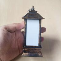 China Four-Sided Printing Sublimation Blank Christmas Lantern With Printable PET Sheet DIY Heat-Transfer LED Night Light for sale