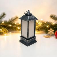 China Four-Sided Printing Sublimation Blank Christmas Lantern With Printable PET Sheet DIY Heat-Transfer LED Night Light for sale