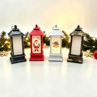China Four-Sided Printing Sublimation Blank Christmas Lantern With Printable PET Sheet DIY Heat-Transfer LED Night Light for sale