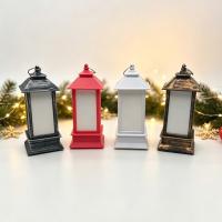 China Four-Sided Printing Sublimation Blank Christmas Lantern With Printable PET Sheet DIY Heat-Transfer LED Night Light for sale