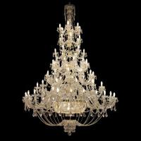 China 87 Lights Grand Crystal Chandelier High Roof Chandelier For Hotel Lobby for sale