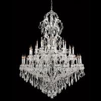 China 59 Inch Round Crystal Chandelier 48 Lights Large Maria Theresa Chandelier for sale