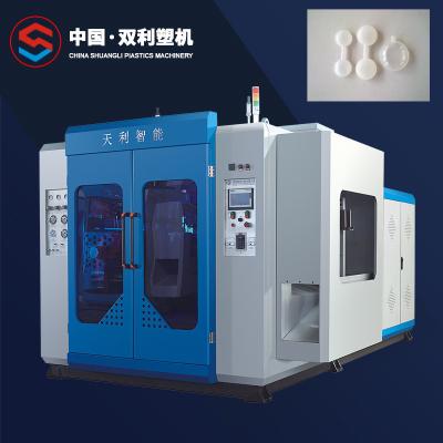 China Medical Double Station Plastic Box Blow Molding Machine 10l Extrusion Moulding for sale