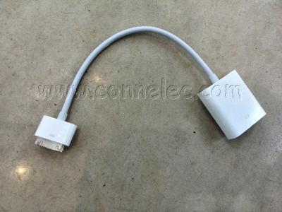 China Ipad 1/2/3/4 to VGA adapter, original accessory for Ipad for sale