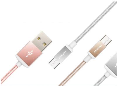China Pisen nylon double-side rapid USB cable for Android, Pisen rapid USB cable for Android for sale