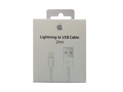 China Iphone X(s)/Xs Max/Xr/8(plus)/7(plus)/6S(pus)/6(plus)/l5S/5C/5/Ipad air/mini original 2M USB cable, Apple 2M lightning for sale