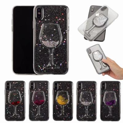 China Iphone, Samsung flowing red wine TPU case, Iphone Xs Max TPU case, Iphone X flowing TPU case, Samsung TPU case for sale