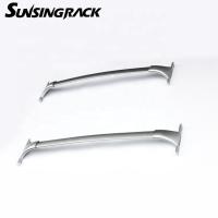 China Silver Aluminum Roof Rack Cross Bars for Nissan Rogue 2014+ | 2 Cross Bars with 4 Rubber Pads | OEM Quality for sale