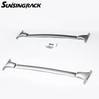 China Silver Aluminum Roof Rack Cross Bars for Nissan Rogue 2014+ | 2 Cross Bars with 4 Rubber Pads | OEM Quality for sale