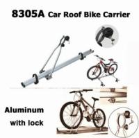 China 8305A Aluminum Bike Carrier Car Roof Mount with Lock for 56mm Cross Bars - Universal Fit for One Bike for sale