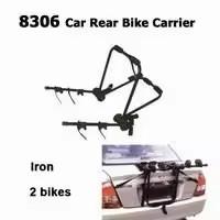 China SUNSING 8306 Universal Black Steel Car Rear Bike Carrier for 2 Bikes, 20.5kg Weight with Easy Installation for sale