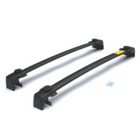 China Aluminum Black Roof Rack Cross Bars Set for Jeep Compass 2017 135cm Load Capacity for sale