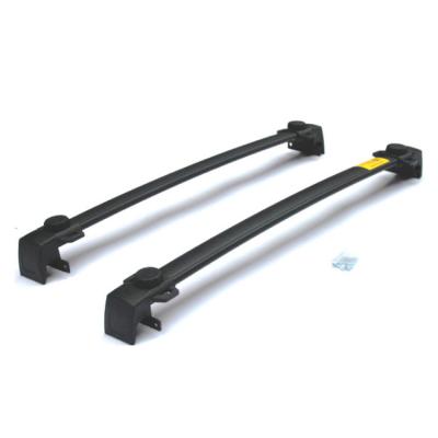 China Aluminum Black Roof Rack Cross Bars Set for Jeep Compass 2017 135cm Load Capacity for sale