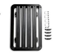 China SUNSING 8105H Universal Car Roof Basket 75kg Capacity 127x98cm Aluminum Luggage Carrier with Lock for sale