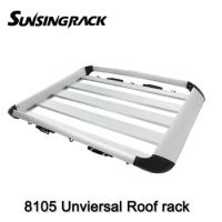 China SunSingRack 8105 SUV 4x4 Roof Mount Basket - 75kg Capacity Aluminum Alloy Luggage Carrier with Lock for sale