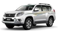 China Aluminum Roof Rack Cross Bars for Toyota Prado 150 lbs Capacity Black Silver for sale