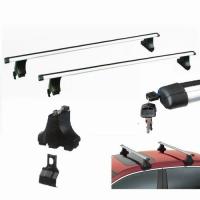 China Alloy Roof Rack Cross Bars 120cm-137cm Lockable Keys for Sedans Without Roof Rails for sale