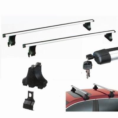 China Alloy Roof Rack Cross Bars 120cm-137cm Lockable Keys for Sedans Without Roof Rails for sale