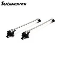 China Sunsing 8155 Universal Aluminum Cross Bar Roof Rack Naked Roof Mount with Locks 120cm for sale