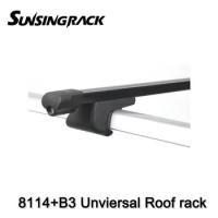 China 8114+B3 Steel Car Roof Cross Bars 120cm-137cm Universal Fit with Zinc Plating for Raised Rails for sale